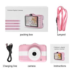 Kids Digital Camera, Children Digital Selfie Camera, with 1080p Front and Rear Dual Cameras, for Record Life, for Toddler, 3-10 Year Old Boys and Girls