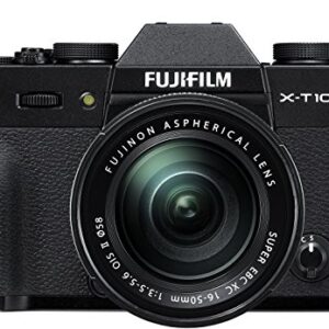 Fujifilm X-T10 Black Mirrorless Digital Camera Kit with XC16-50mm F3.5-5.6 OIS II Lens (Old Model)