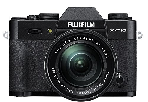 Fujifilm X-T10 Black Mirrorless Digital Camera Kit with XC16-50mm F3.5-5.6 OIS II Lens (Old Model)