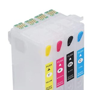 Hilitand Printing Ink Cartridge 4 Colors Inkjet Cartridge PP BK C M Y Ink Cartridges Replacement for Photo Paper Document (812XXLBK 812XLC 812XLM 812XLY Without Chip)