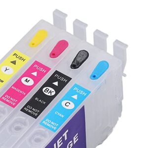 Hilitand Printing Ink Cartridge 4 Colors Inkjet Cartridge PP BK C M Y Ink Cartridges Replacement for Photo Paper Document (812XXLBK 812XLC 812XLM 812XLY Without Chip)