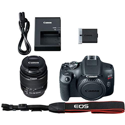 Canon EOS Rebel T7 DSLR Camera w/EF-S 18-55mm F/3.5-5.6 Zoom Lens + 75-300mm F/4-5.6 III Lens + 128GB Memory + Case + Tripod + Filters (40pc Bundle) (Renewed)