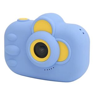 Boxwizard 1080P 2inch Kids Camera Cute Cartoon Design HD Digital Children Selfie Camera for Birthday (Blue)