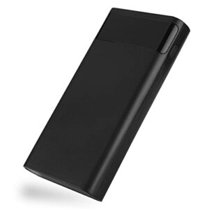 cuifati power bank kit diy,6 x 18650 diy type-c two-way fast charging power bank shell case box 5.7 * 3 * 1inch