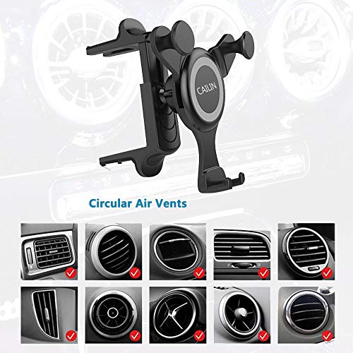 ICAILIN Car Phone Mount Compatible Applicable Mercedebenz Mobile Phone Holder A/B/C/E/S-Class,FordMustang,Mini-Countryman/Cooper s Automatic Locking Universal Air Vent Cell Phone Holder