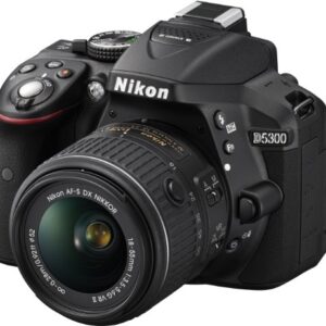 Nikon D5300 Digital SLR with 18-55mm VR II Compact Lens Kit - Black (24.2 MP) 3.2 inch LCD