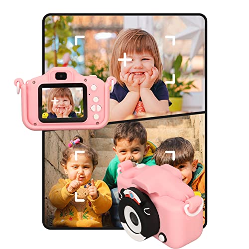 Digital Video Cameras, 2 Inch HD Screen for Kids Stimulate Kids Imagination Dual Front and Back MP3 Cameras for Photo (Without 32G Memory Card with Card Reader)