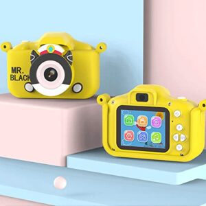 Digital Video Cameras, 2 Inch HD Screen for Kids Stimulate Kids Imagination Dual Front and Back MP3 Cameras for Photo (with 32G Memory Card with Card Reader)