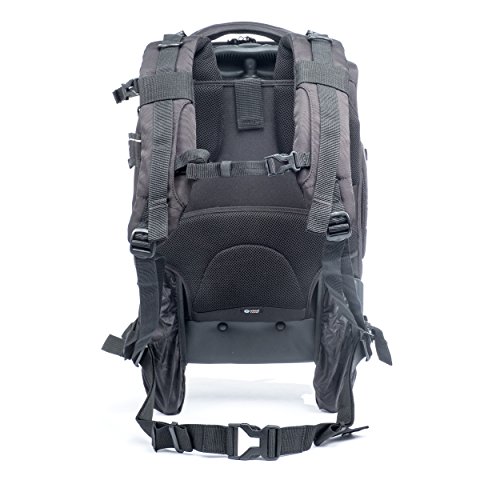 VANGUARD ALTA Fly 55T DSLR Camera Backpack, 4 Wheel Spinner/Trolley, Black