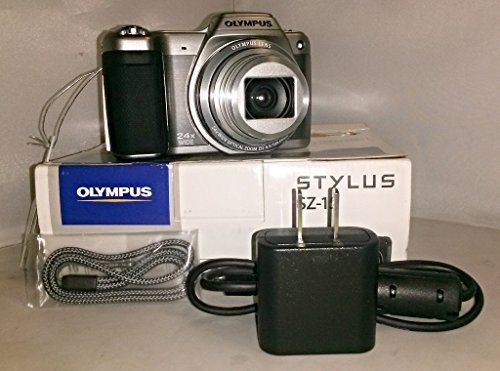 Olympus Stylus SZ-15 Digital Camera with 24x Optical Zoom and 3-Inch LCD, Silver