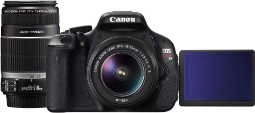 Canon EOS Kiss X5 Digital SLR Camera 2 Lens Kit - International Version (No Warranty)