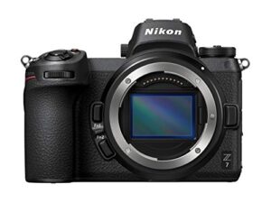 nikon z7 full-frame mirrorless interchangeable lens camera with 45.7mp resolution, body, black, 1591