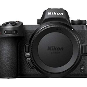 Nikon Z7 Full-Frame Mirrorless Interchangeable Lens Camera with 45.7MP Resolution, Body, Black, 1591