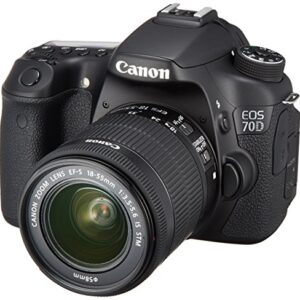 Canon DSLR camera EOS70D lens kit EF-S18-55mm F3.5-5.6 IS STM comes EOS70D1855ISSTMLK [International Version, No Warranty]