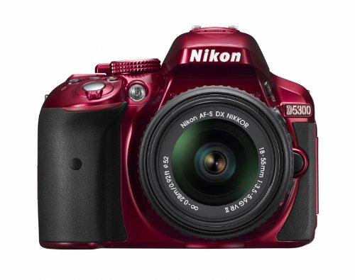 Nikon D5300 24.2 MP CMOS Digital SLR Camera with 18-55mm f/3.5-5.6G ED VR II Auto Focus-S DX NIKKOR Zoom Lens - International Version (No Warranty)