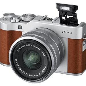 Fujifilm X-A5 Mirrorless Digital Camera w/XC15-45mmF3.5-5.6 OIS PZ Lens - Brown