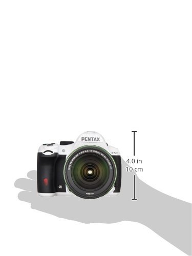 Pentax K-50 16MP Digital SLR with 18-135mm Lens (White) - International Version