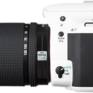 Pentax K-50 16MP Digital SLR with 18-135mm Lens (White) - International Version