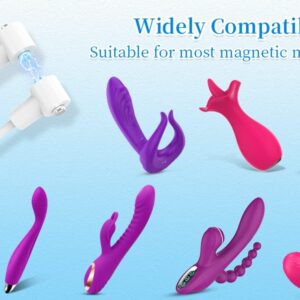 Fast Charging Magnetic USB Cable Cord Universal Charger for Massager, Compatible with Power Bank, Phone Charger Adapter & Computer, Suitable for Most Magnetic Massagers