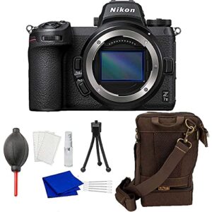 nikon z 7ii fx-format mirrorless camera body black bundle with advanced accessory and travel bundle | z7 ii (usa authorized – nikon warranty)