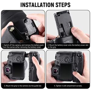 NEEWER Battery Grip Replacement for BG-R10 Compatible with Canon EOS R5 R5C R6 R6 Mark II Mirrorless Cameras, Powered by LP-E6/LP-E6N/LP-E6NH Batteries for Stable Vertical Shooting