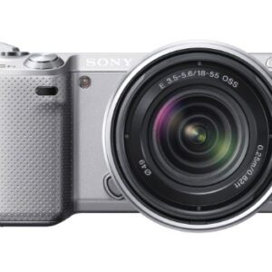 Sony NEX-5N 16.1 MP Compact Interchangeable Lens Touchscreen Camera With 18-55mm Lens (Silver)