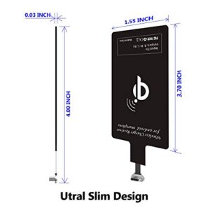 Wireless Charging Adapter Charger Receiver Compatible LG G4 Stylo 2 3 G4 G3 G2 V10 K7 Q6 K20 Samsung Galaxy S4 S3 J7 Pro A12 A11 A10 Note 4 Moto G5 Plus G5S E5 E4 Micro USB Module Card Android Charge