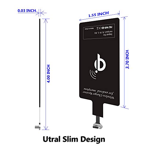 Wireless Charging Adapter Charger Receiver Compatible LG G4 Stylo 2 3 G4 G3 G2 V10 K7 Q6 K20 Samsung Galaxy S4 S3 J7 Pro A12 A11 A10 Note 4 Moto G5 Plus G5S E5 E4 Micro USB Module Card Android Charge