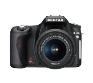 pentax k100d 6.1mp digital slr camera shake reduction and 18-55mm f/3.5-5.6 lens