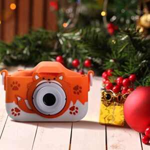 yeahitch new children’s photography video hd mini digital camera front and rear dual lens 4000w hd children’s gift camera christmas parent child gift