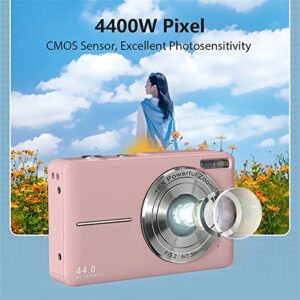 HD Camera 1080p with 2.5-inch TFT-LCD Screen, 16x Digital Zoom, Electronic Anti Shake Built-in Flash, Suitable for Gifts to Friends, Parents and Children