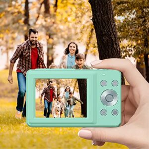 1080p hd digital camera video camera small camera, 2.5in lcd display screen, 32gb micro sd cards, 16x digital zoom, kids digital camera for girls boys adults