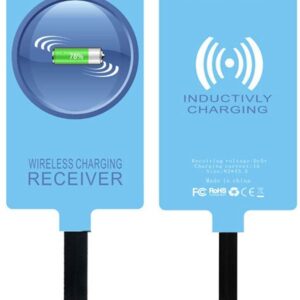 IVY QI Wireless Charging Receiver Adapter with Fast&Smart Microchip Technology for Samsung Galaxy A11/A21/A51/A71/A12/A02s/A32/A52/A31 Type-C