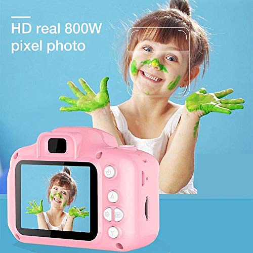 Weetack 2 Inch HD Screen Chargable Digital Mini Camera Kids Cute Camera Toys Photography Props for Child Birthday Gift (Blue)