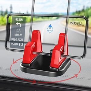 Car Phone Holder, Car Phone Mount,Silicone Car Pad Mat for Various Dashboards, Slip Free Desk Phone Stand Compatible with iPhone, Samsung, Android Smart Phones, GPS, KGs3 and More