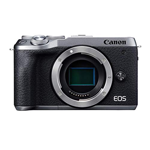 Canon Mirrorless Camera [EOS M6 Mark II](Body) for Vlogging|CMOS (APS-C) Sensor| Dual Pixel CMOS Auto Focus| Wi-Fi |Bluetooth and 4K Video, Silver