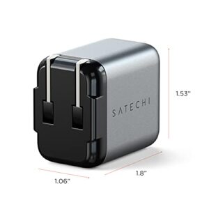 Satechi 20W USB C PD Wall Charger – Supports Power Delivery – for M2/ M1 iPad Pro/Air, iPhone 14 Pro Max/14 Pro/14/14 Plus, iPhone 13 Pro Max/13 Pro/13/13 Mini (US)