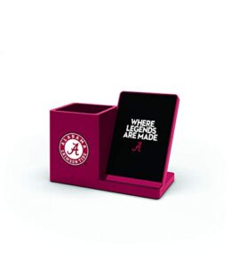 soar ncaa wireless charger and desktop organizer, alabama crimson tide