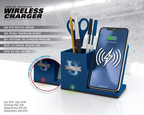 SOAR NCAA Wireless Charger and Desktop Organizer, Alabama Crimson Tide