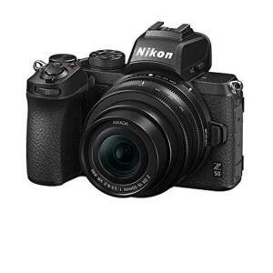 Nikon Z50 + Z DX 16-50mm + FTZ Mirrorless Camera Kit (209-point Hybrid AF, High Speed Image Processing, 4K UHD Movies, High Resolution LCD Monitor) VOA050K004