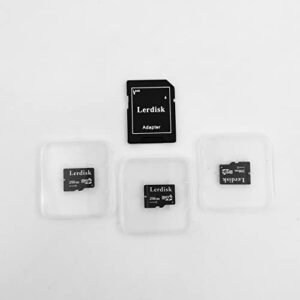 Lerdisk Factory Wholesale 3-Pack Micro SD Card 256MB Class 4 in Bulk Small Capacity 3-Year Warranty Produced by 3C Group Authorized Licencee Special for Small Files Storage or Company Use