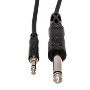 Hosa CMP-105 1/4" TS to 3.5 mm TRS Mono Interconnect Cable, 5 Feet