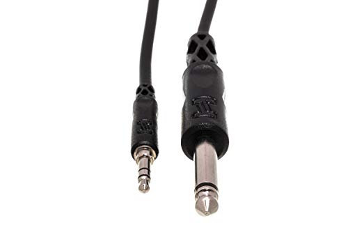 Hosa CMP-105 1/4" TS to 3.5 mm TRS Mono Interconnect Cable, 5 Feet