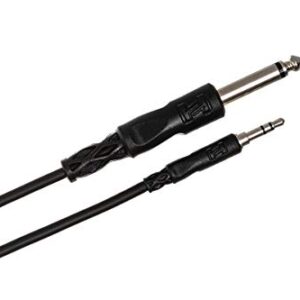 Hosa CMP-105 1/4" TS to 3.5 mm TRS Mono Interconnect Cable, 5 Feet