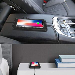 Wireless Car Charger Pad Charging Mat Fast 15W 10W 7.5W Quick Charge Adapter Stand Holder for iPhone 14 13 12 Pro Max 11 8 Plus X XR Xs Compatible Samsung Galaxy S21 S20 S10 S9 Note 9 LG Android Phone