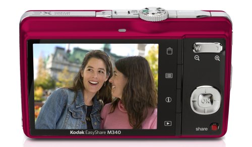 Kodak Easyshare M340 Digital Camera (Red)