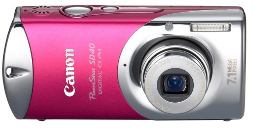 Canon PowerShot SD40 7.1MP Digital Elph Camera with 2.4x Optical Zoom (Precious Rose)