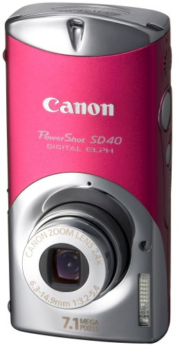 Canon PowerShot SD40 7.1MP Digital Elph Camera with 2.4x Optical Zoom (Precious Rose)