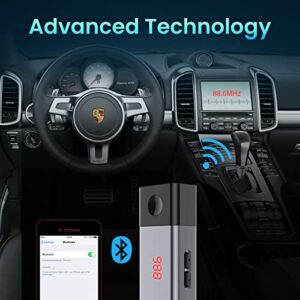 FM Transmitter, Wireless Car Radio Adapter Car Kit Car Kit FM Music Receiver with USB Charger for Phone(1 Pcs)