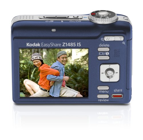 Kodak EasyShare Z1485 14MP Digital Camera with 5x Optical Image Stabilized Zoom and 2.5 inch LCD (Blue)